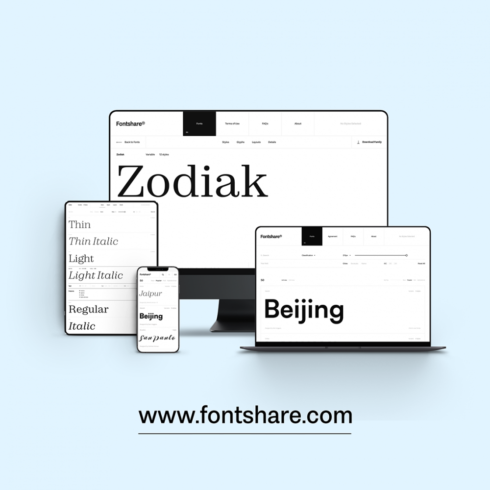 Introducing Fontshare, a free fonts service making high-quality fonts ...